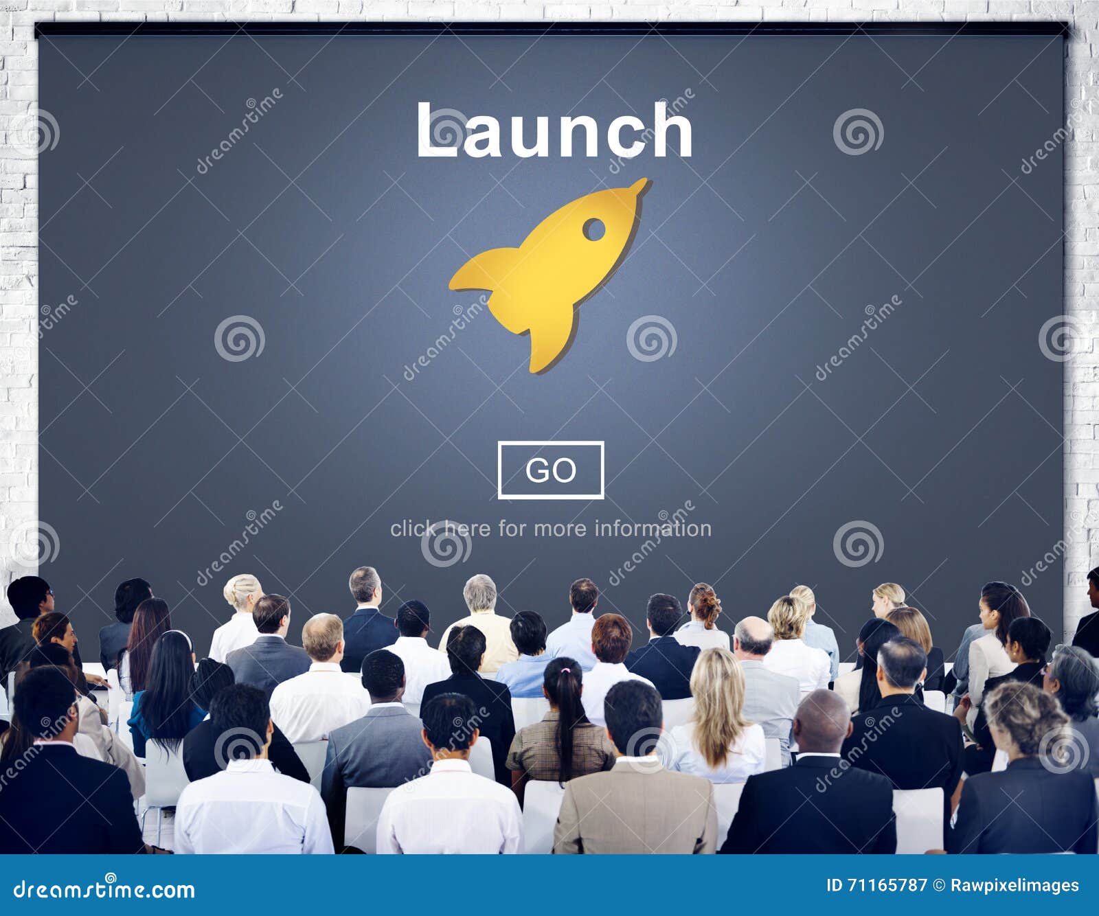 Launch Start Brand Introduce Rocket Ship Concept Stock Image - Image of ...