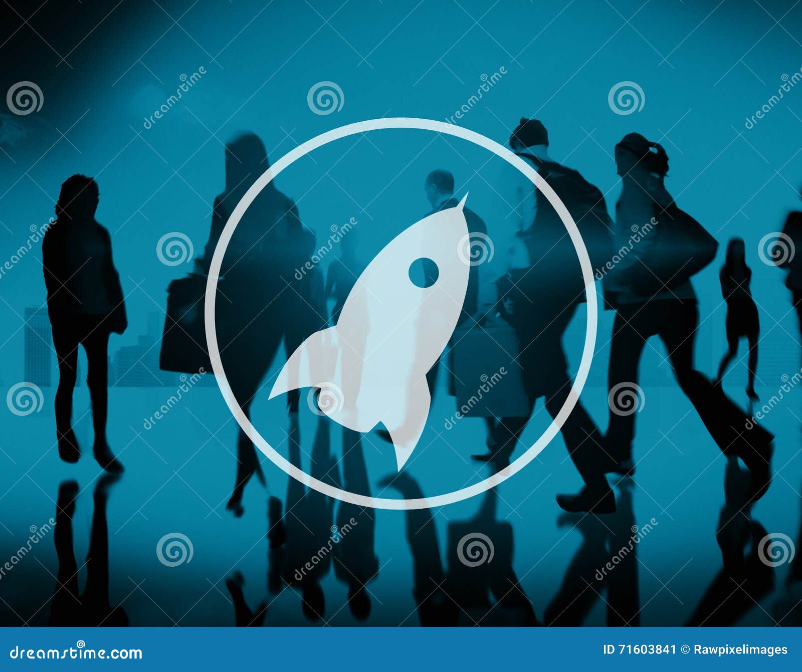 Launch Startup Innovation Improvement Rocket Concept Stock Illustration ...