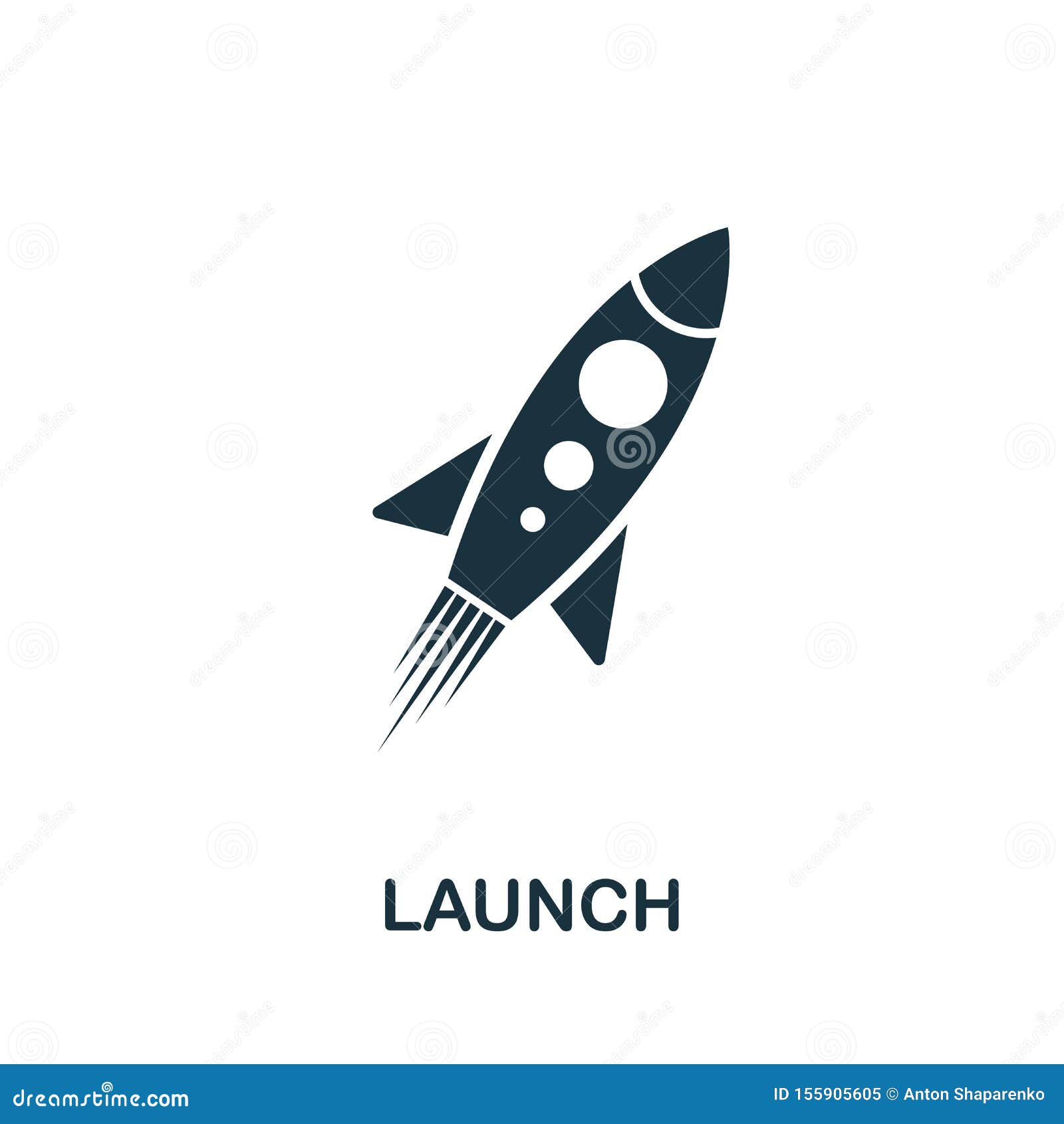 Launch Vector Icon Symbol. Creative Sign from Seo and Development Icons ...