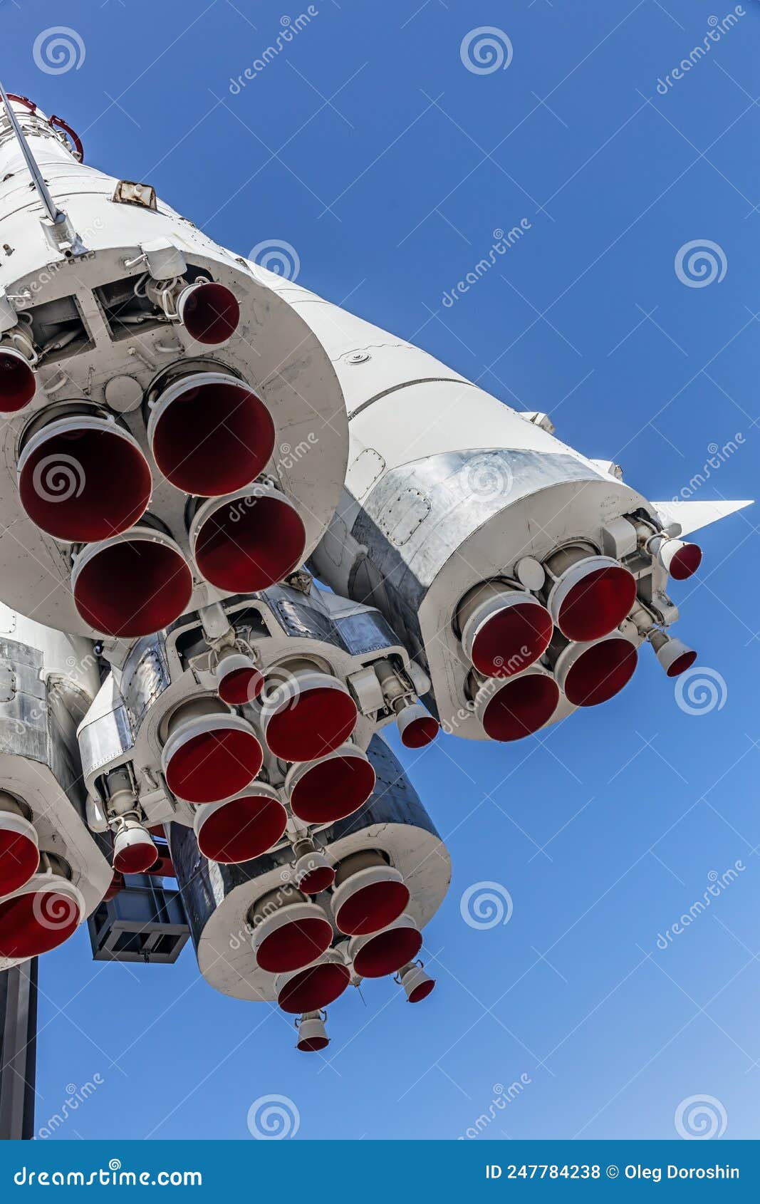Launch Vehicle on the Launchpad. Launch Vehicle with Large Metal ...