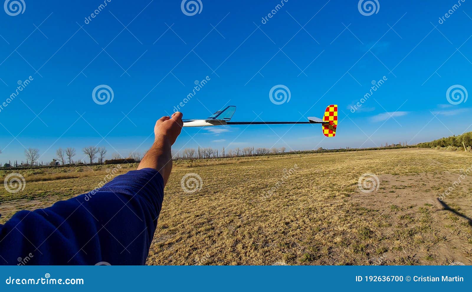 Launched from Glider To Radio Control Category F3k Stock Photo - Image ...