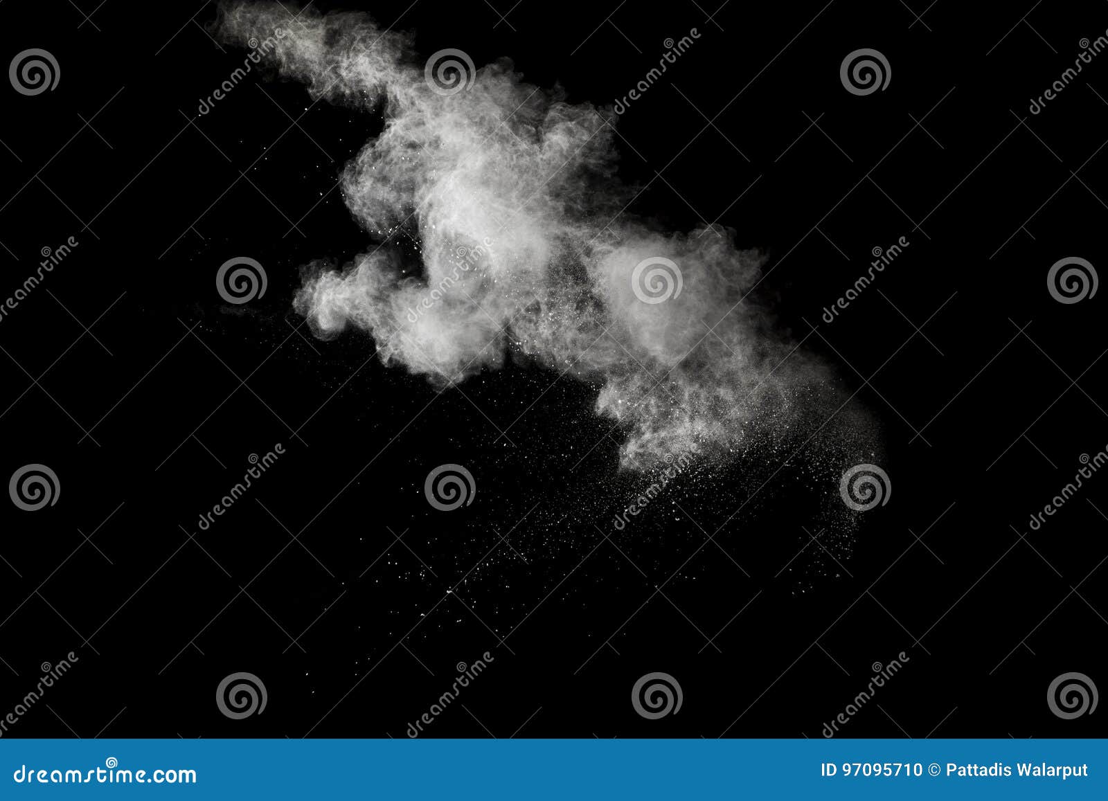 Launched white powder stock photo. Image of dust, creative - 97095710