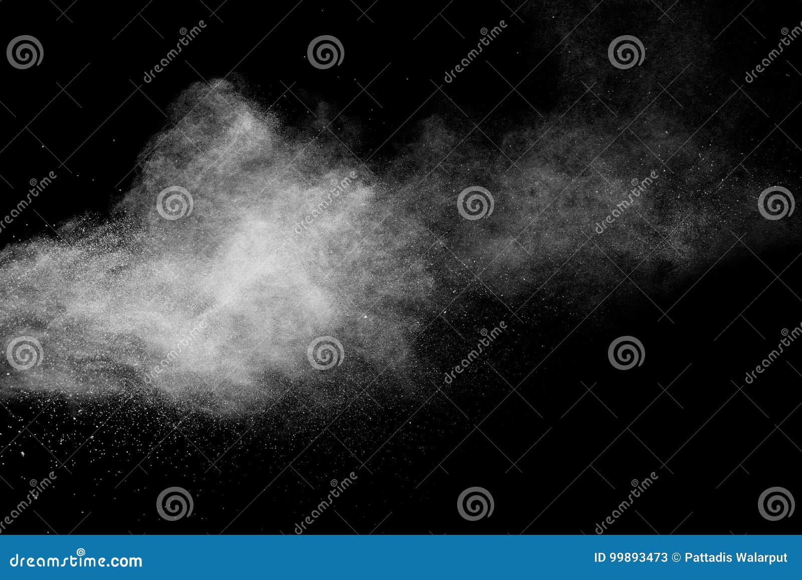 Launched white powder stock image. Image of blue, powder - 99893473