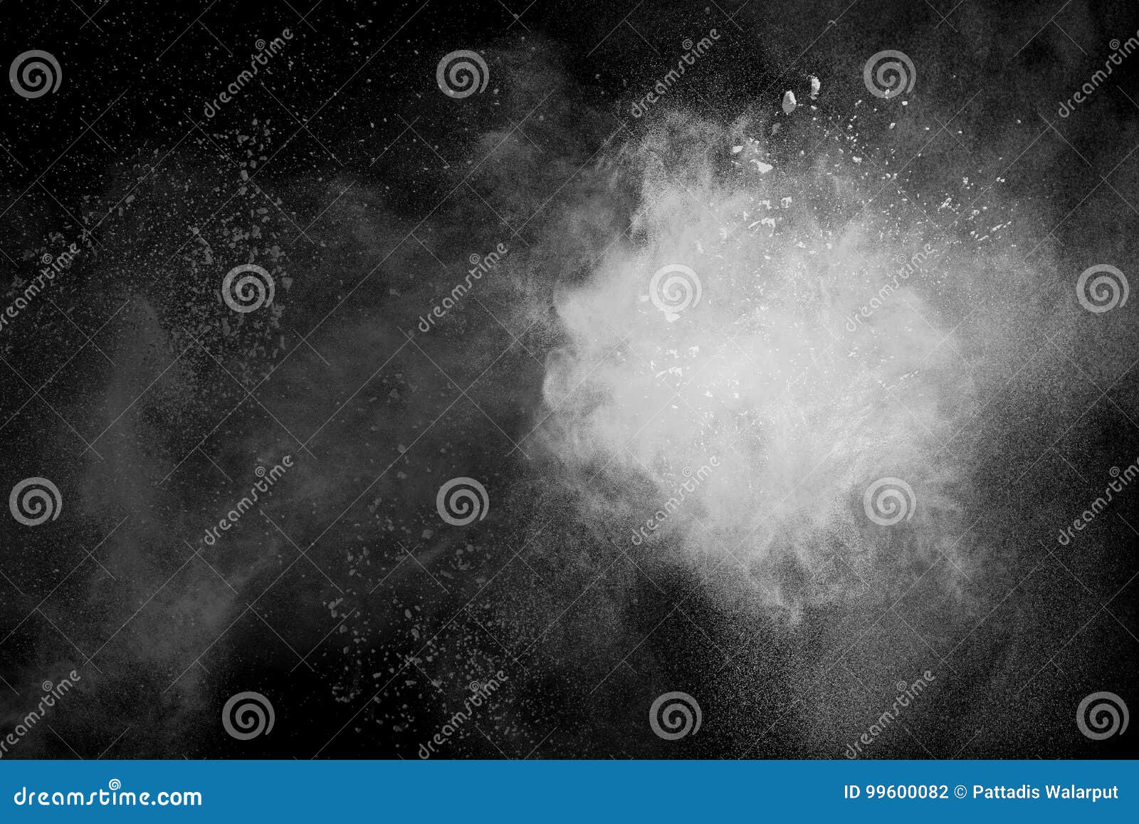 Launched white powder stock photo. Image of clouds, closeup - 99600082