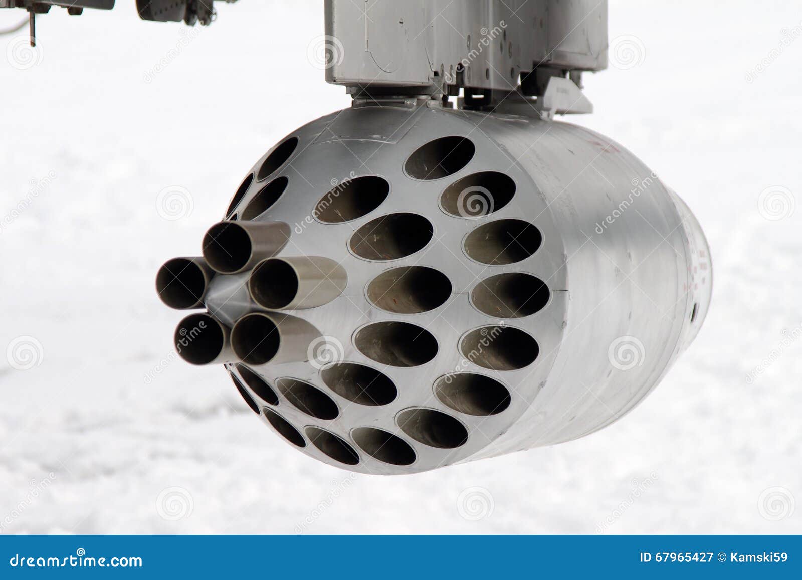 Launcher mounted. stock image. Image of military, flying - 67965427