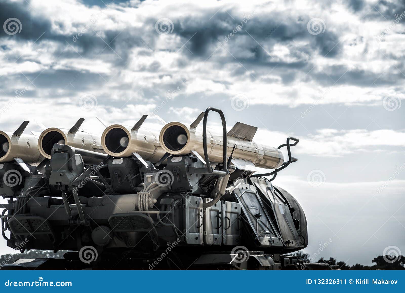 Launcher of the Self-propelled Rocket System Stock Image - Image of ...