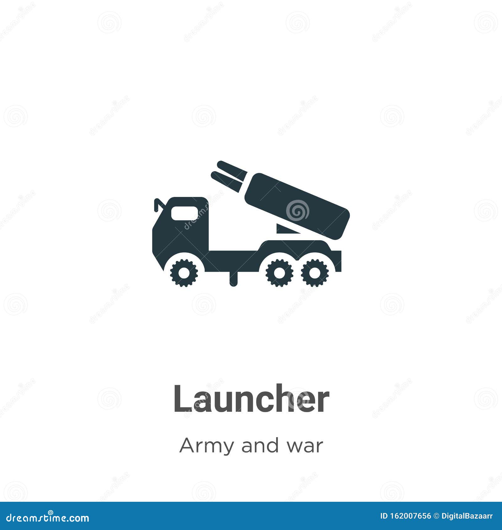 Launcher Vector Icon On White Background. Flat Vector Launcher Icon ...