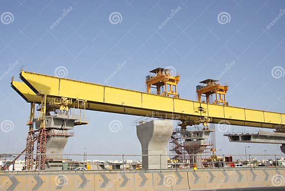 Launching Girder Also Called As Launching Gantry Stock Photo - Image of ...