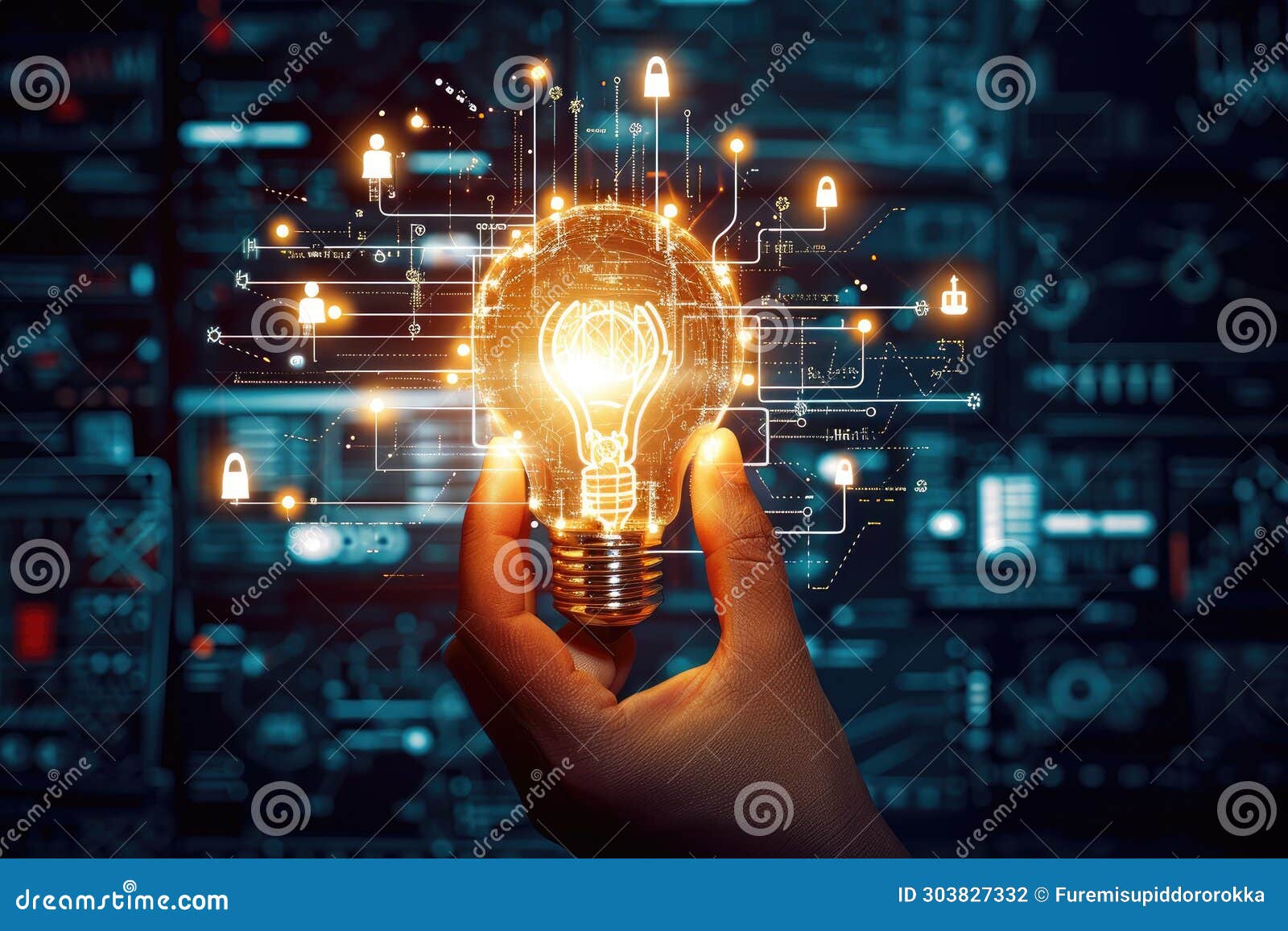 Launching New Product or Service. Technology Development Process Stock ...