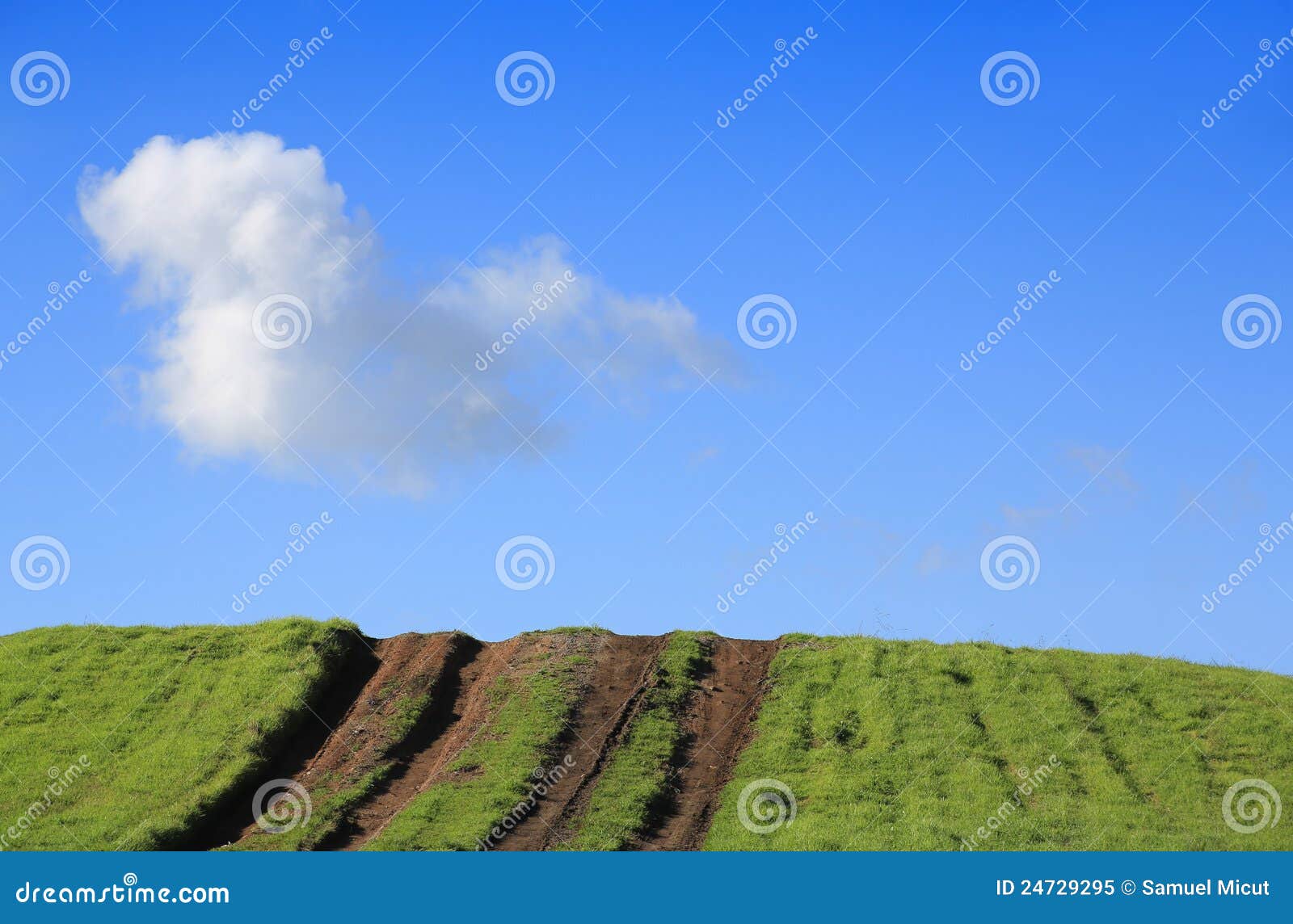 Launching ramp to the sky stock image. Image of curve - 24729295