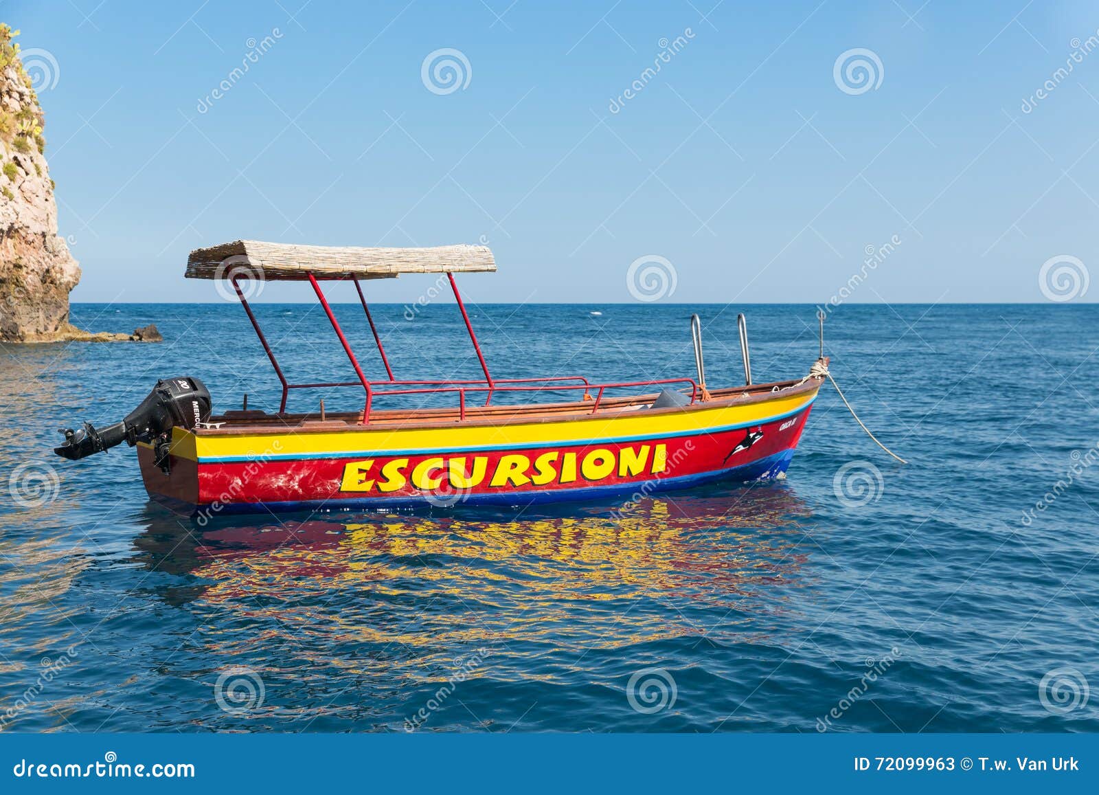 Launching Sloop at the Beach of Taormina, Sicily, Italy Editorial Stock ...