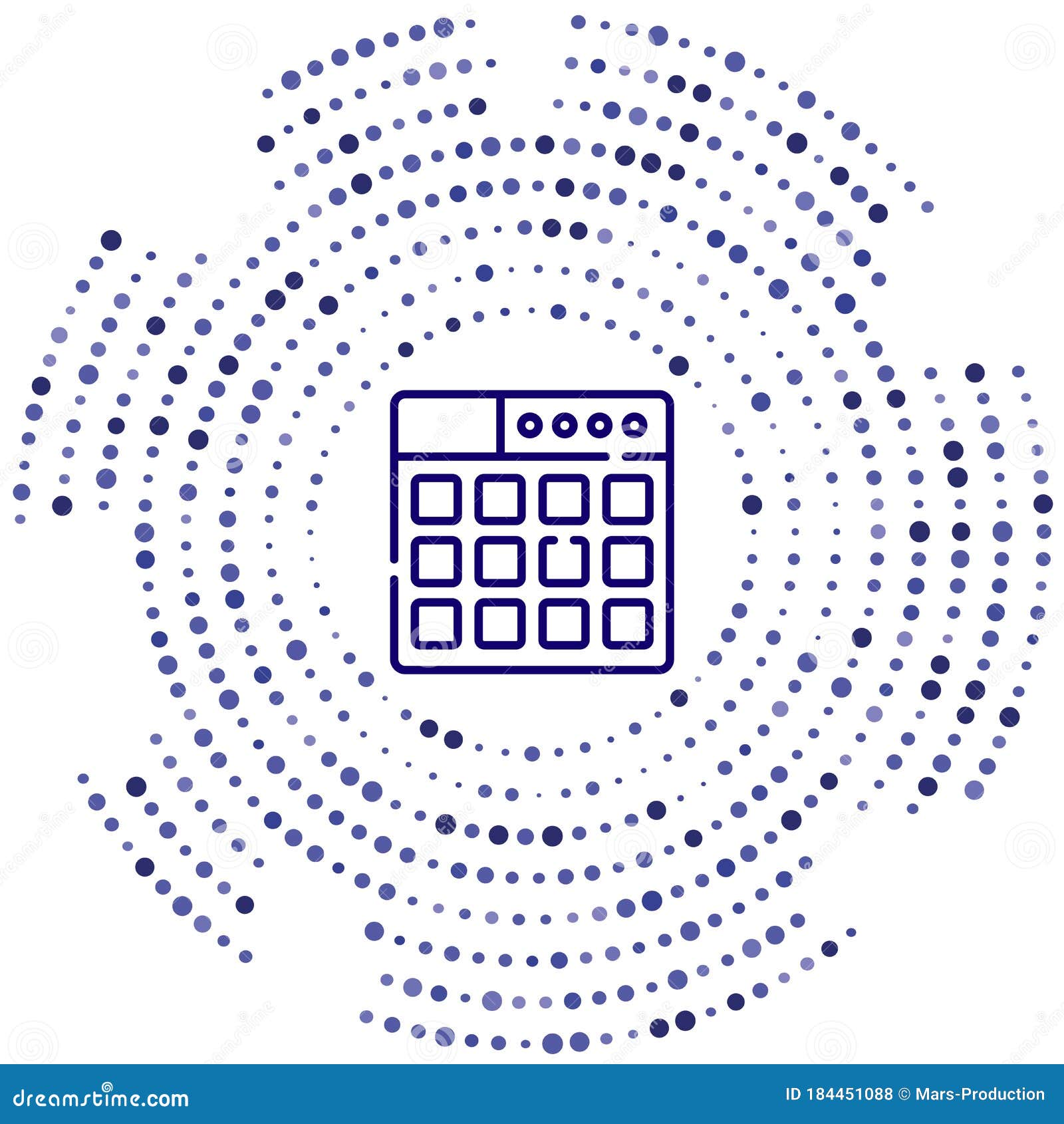 Launchpad Vector Icon. Launchpad Editable Stroke. Launchpad Linear ...