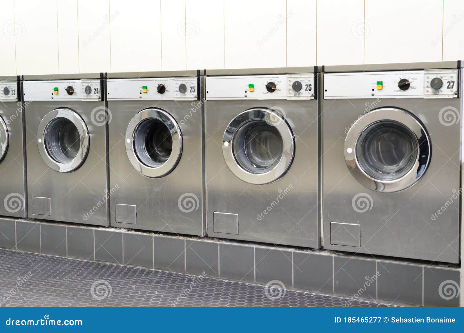 Laundromat coin laundry stock image. Image of background - 185465277