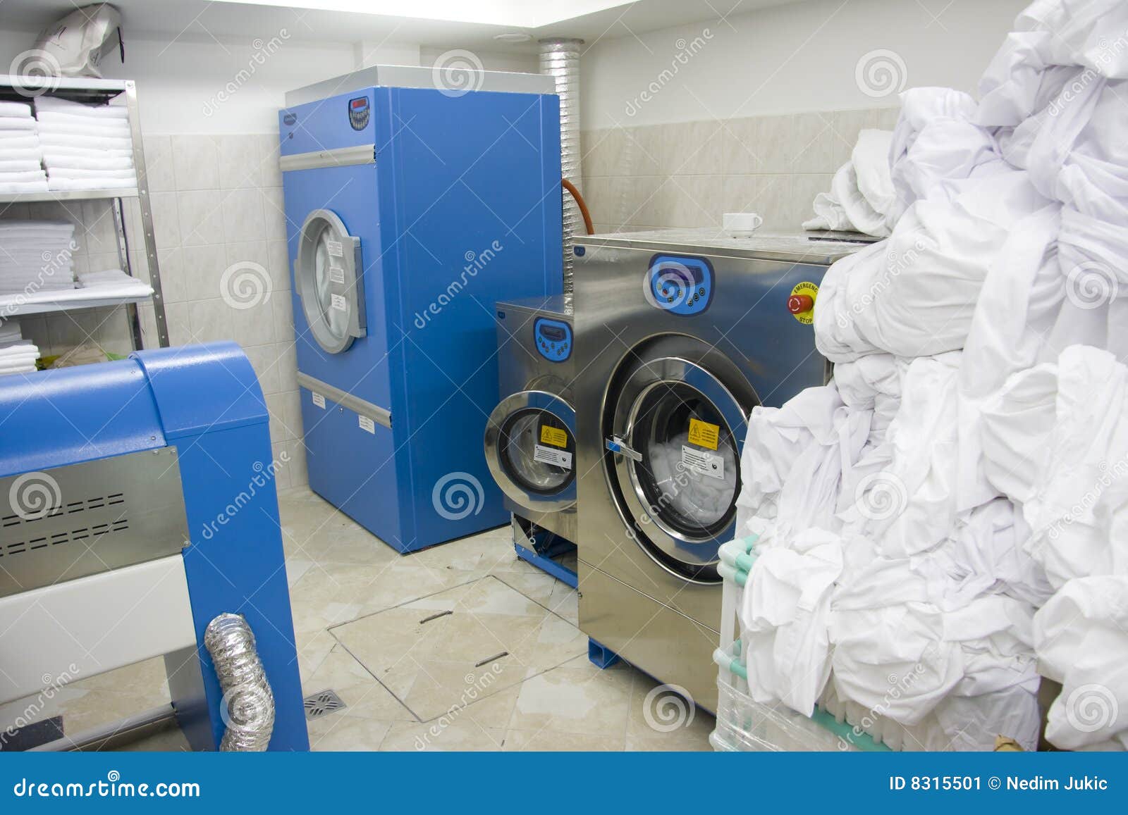 Laundry stock image. Image of room, laundromat, clothes - 8315501