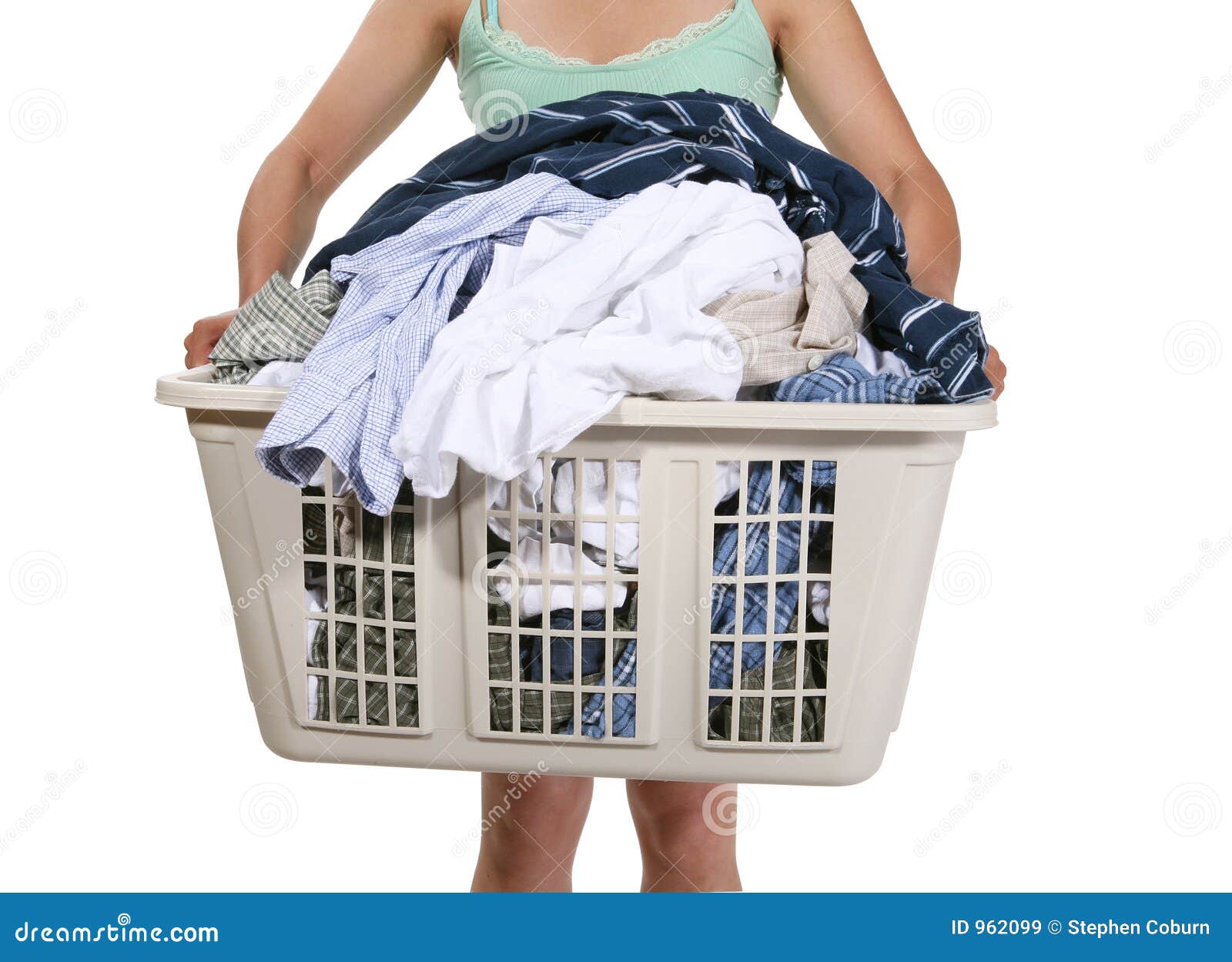 Laundry stock image. Image of domestic, hold, girl, clothes - 962099