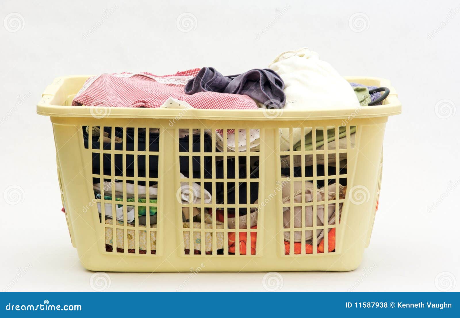 Laundry Basket stock photo. Image of clean, basket, green - 11587938