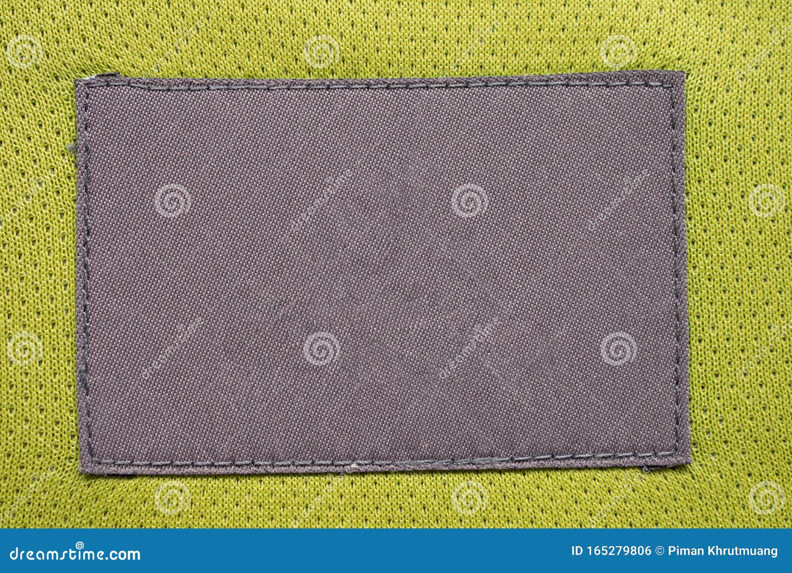 Laundry Care Clothing Label Patch on Polyester Fabric Jersey Sport ...