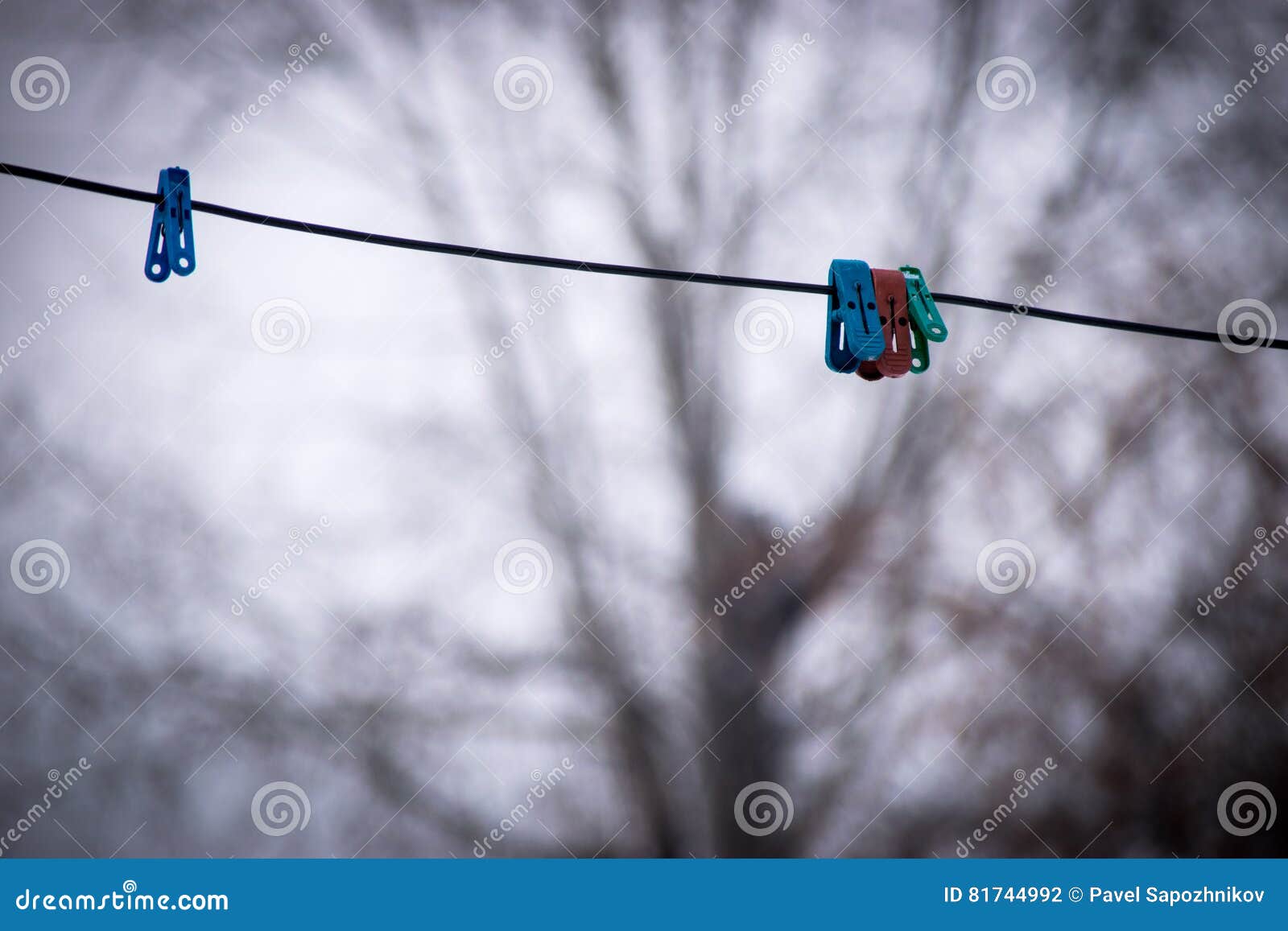 Laundry clamp stock photo. Image of rope, dryer, blur - 81744992