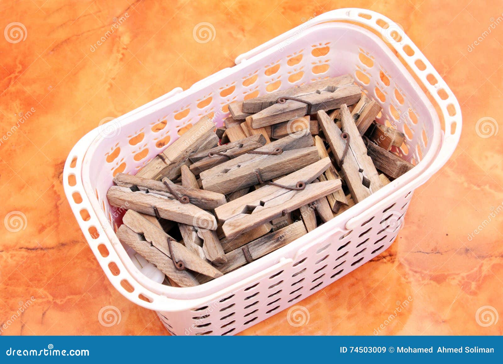 Laundry clip stock image. Image of clip, clothespin, basket - 74503009
