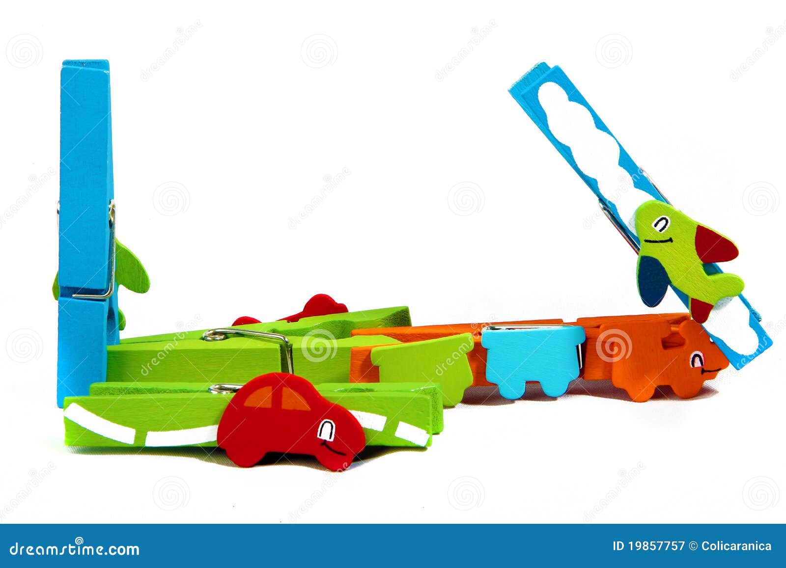 Laundry clips stock image. Image of laundry, coloured - 19857757