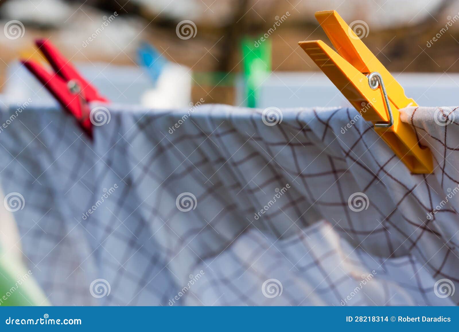 Laundry clips stock photo. Image of blouse, breeze, hygienic - 28218314