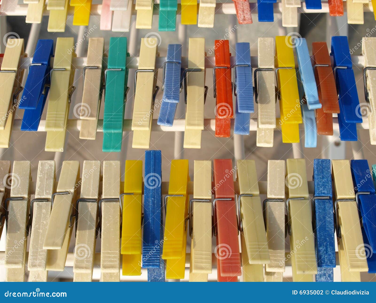 Laundry clips stock photo. Image of washing, line, coloured - 6935002