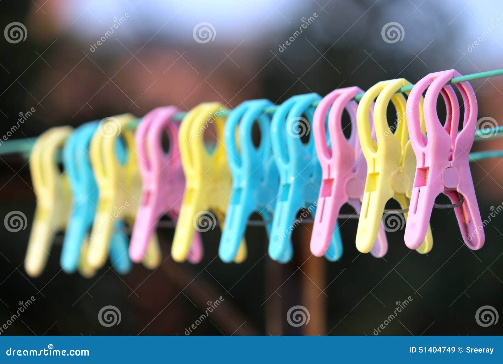 Laundry clips stock image. Image of clip, colorful, clothing - 51404749