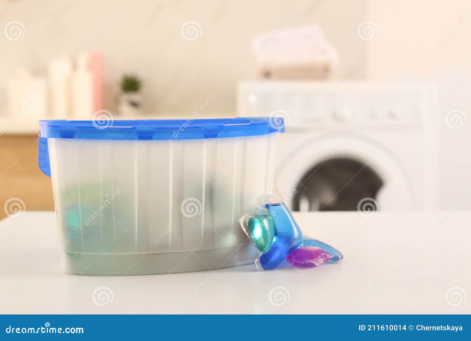 Container For Washing Powder And Liquid. Washing Machine For Clothes ...