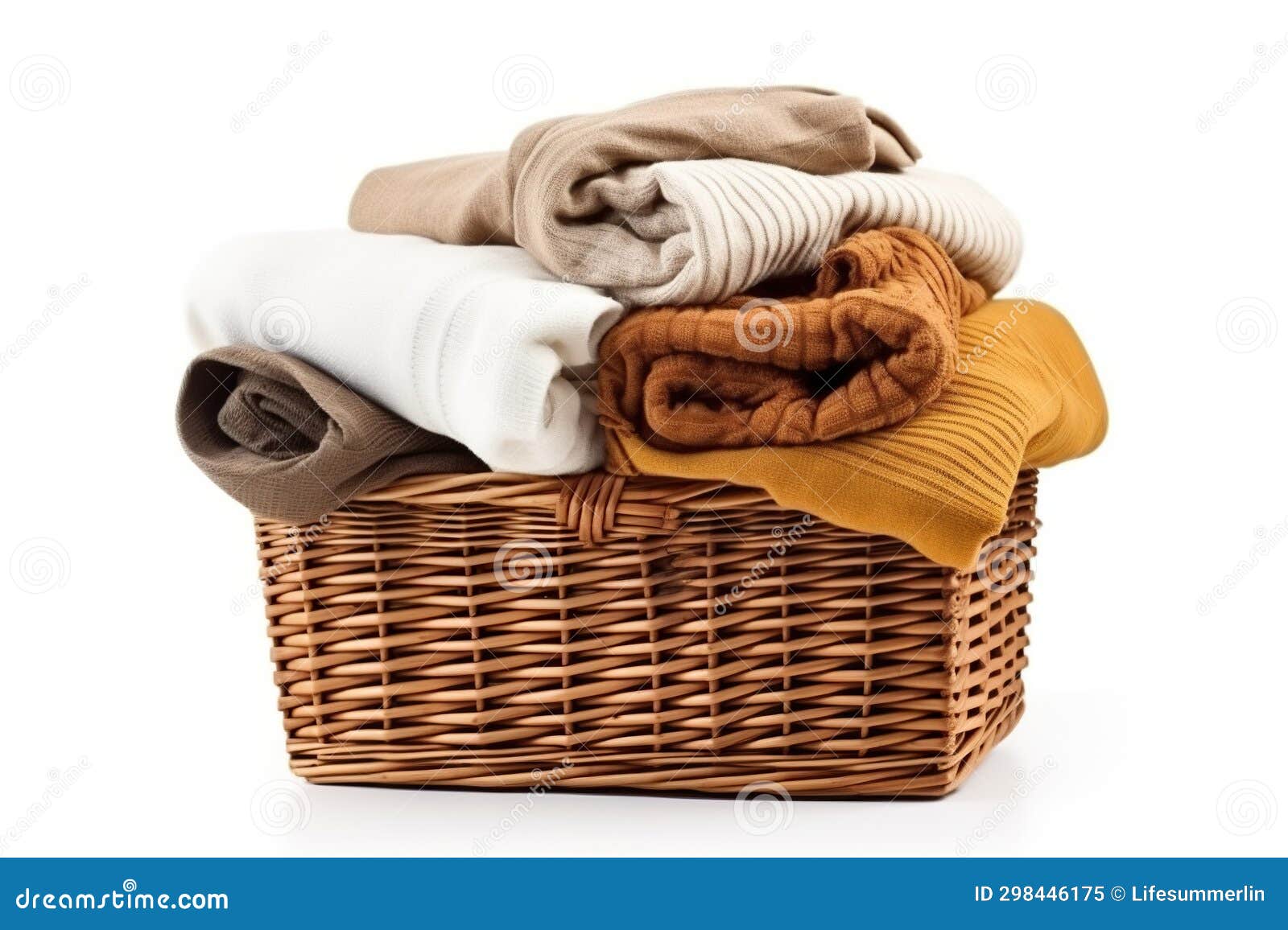 Laundry Day Harmony: Neat Clothes Stack Stock Illustration ...