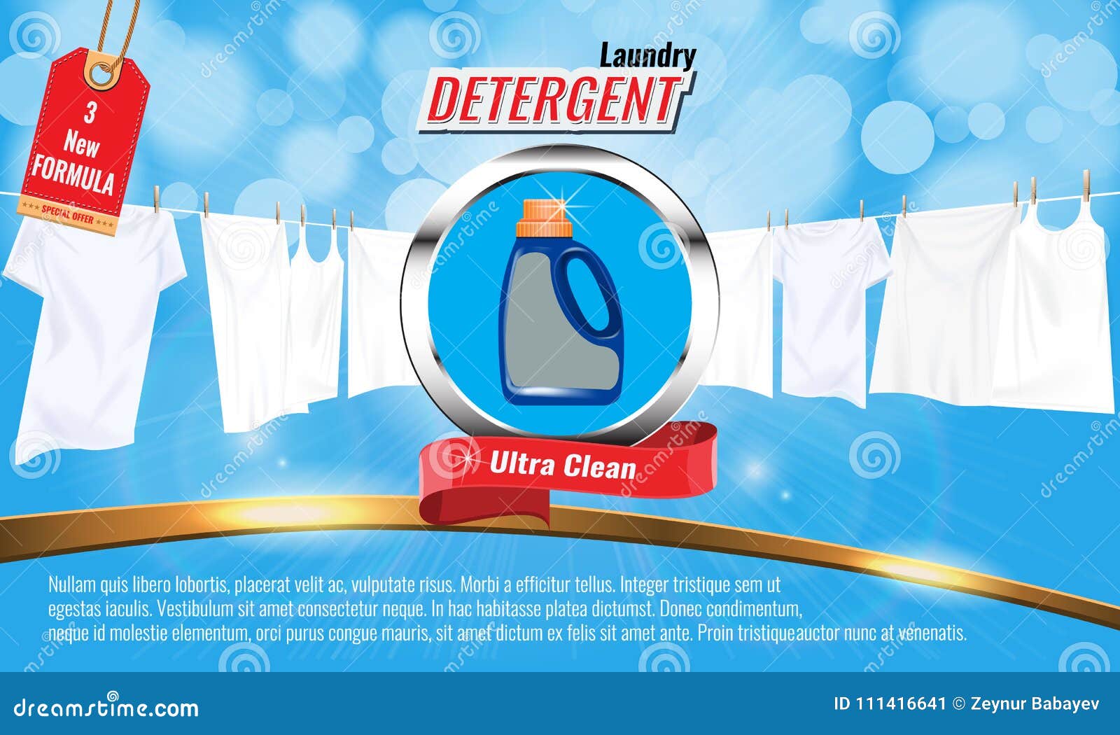 Laundry Detergent Ads Template with Package Design, White Clothes and ... Laundry Detergent Ads Template with Package Design, White Clothes and ...