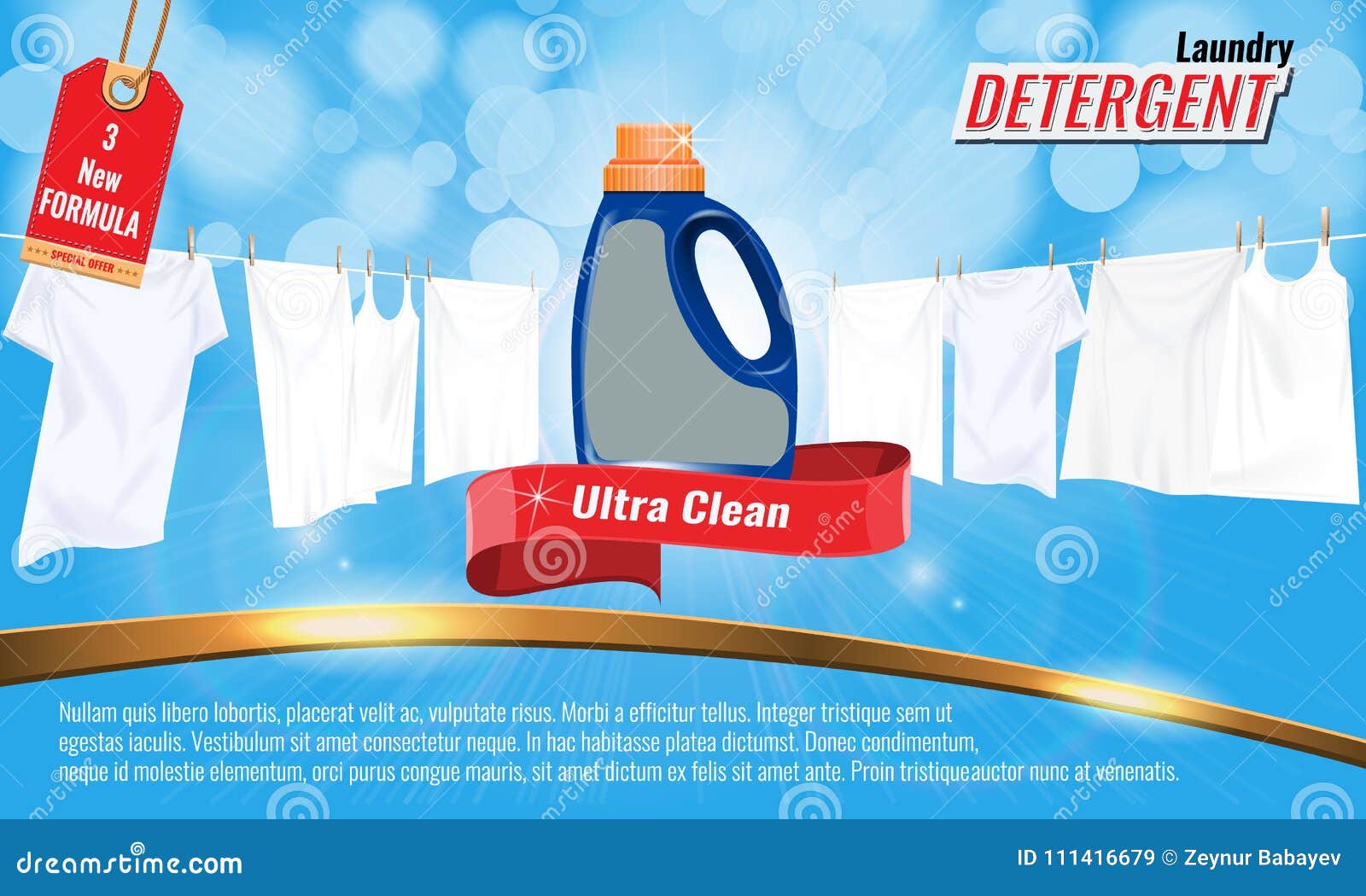 Laundry Detergent Ads Template with Package Design, White Clothes and ... Laundry Detergent Ads Template with Package Design, White Clothes and ...