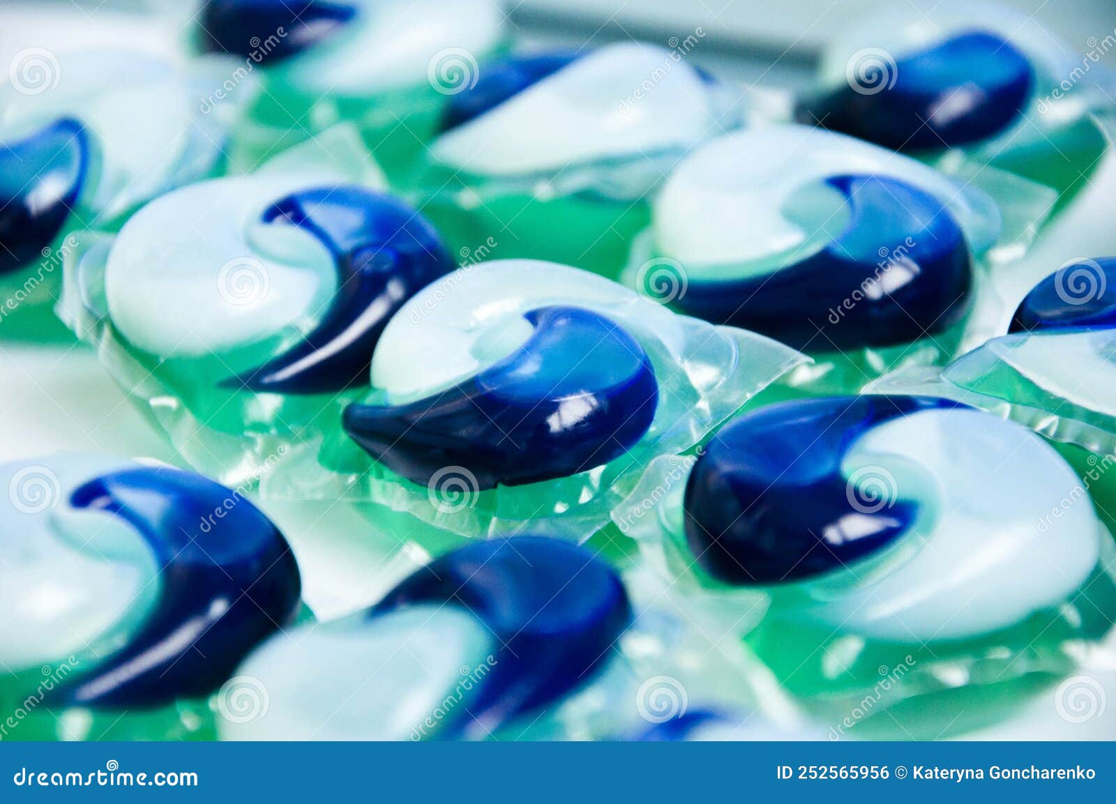 Laundry Detergent. Background of Laundry Pods Stock Photo - Image of ...