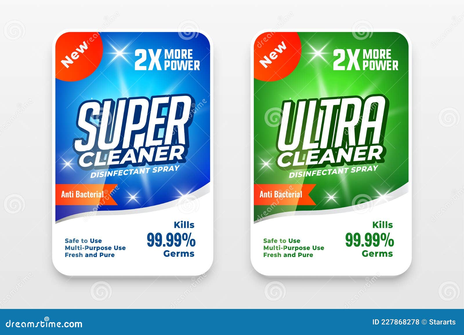 Laundry Detergent Label Design for Your Brand Stock Vector ...