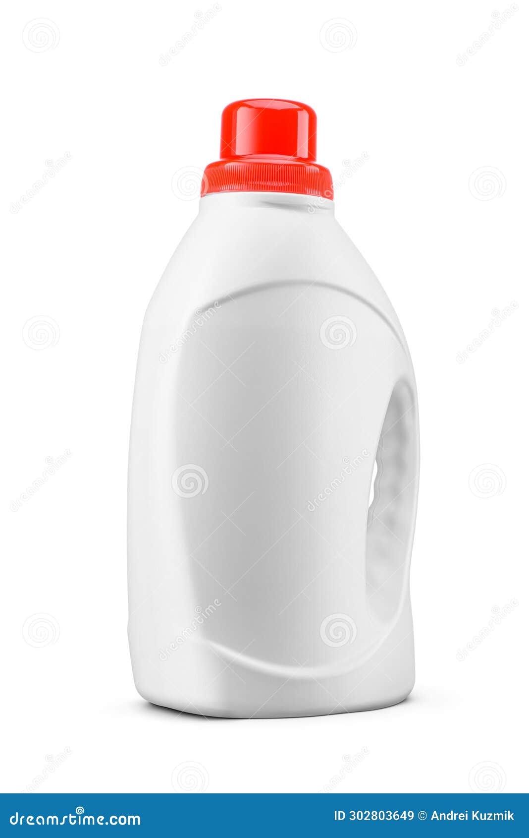 Laundry Detergent Liquid Soap Plastic Bottle with Handle Isolated on ...