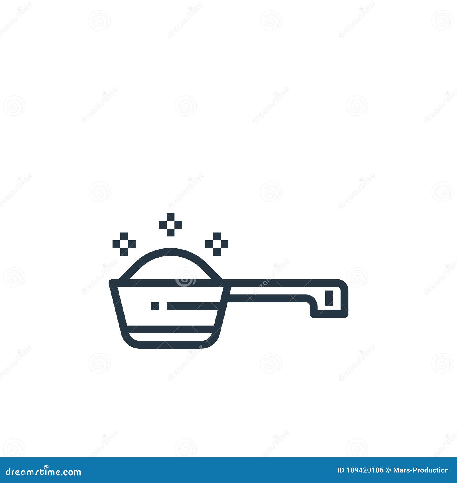 Laundry Detergent Measuring Spoon Vector Icon Isolated on White ...