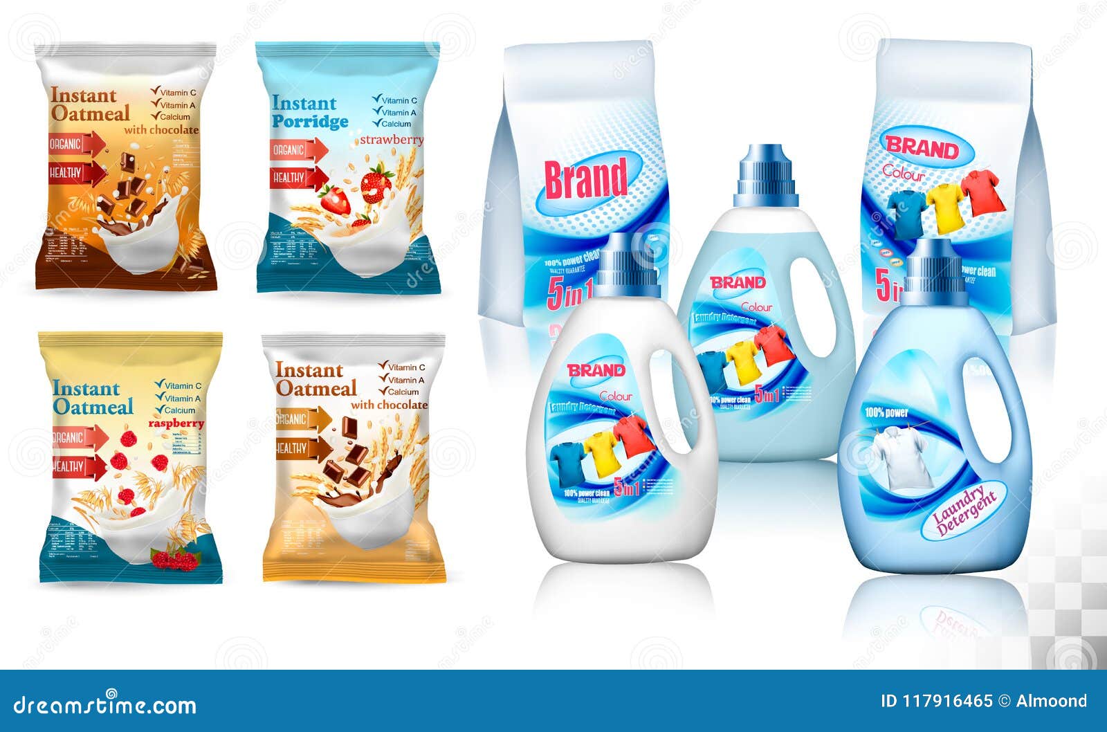 Laundry Detergent Package Design, Stock Vector - Illustration of diet ...