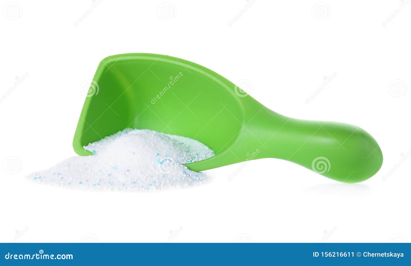 Laundry Detergent in Plastic Measuring Scoop on White Stock Image ...