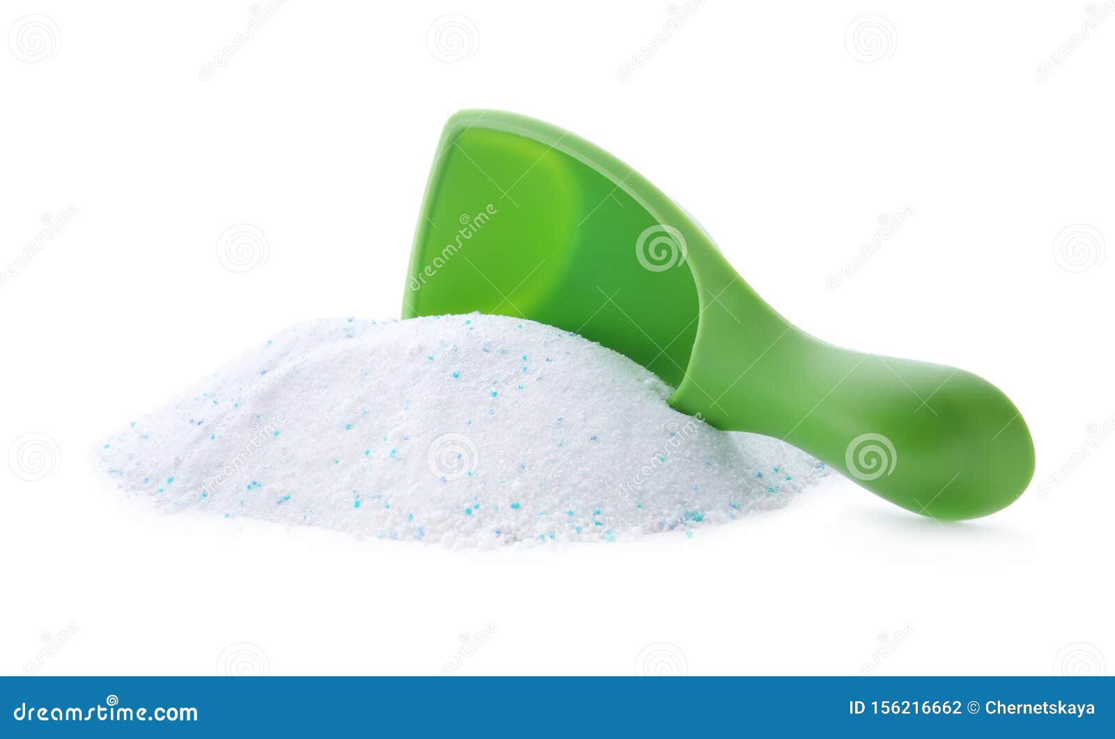Laundry Detergent in Plastic Measuring Scoop on White Stock Photo ...