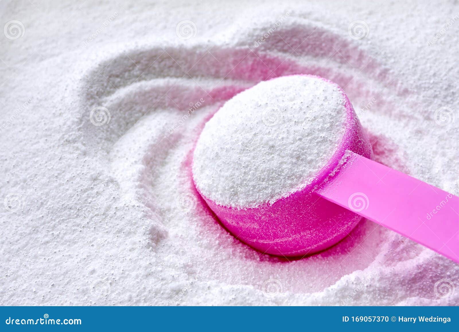 Laundry Detergent Powder and Pink Plastic Scoop Stock Photo - Image of ...