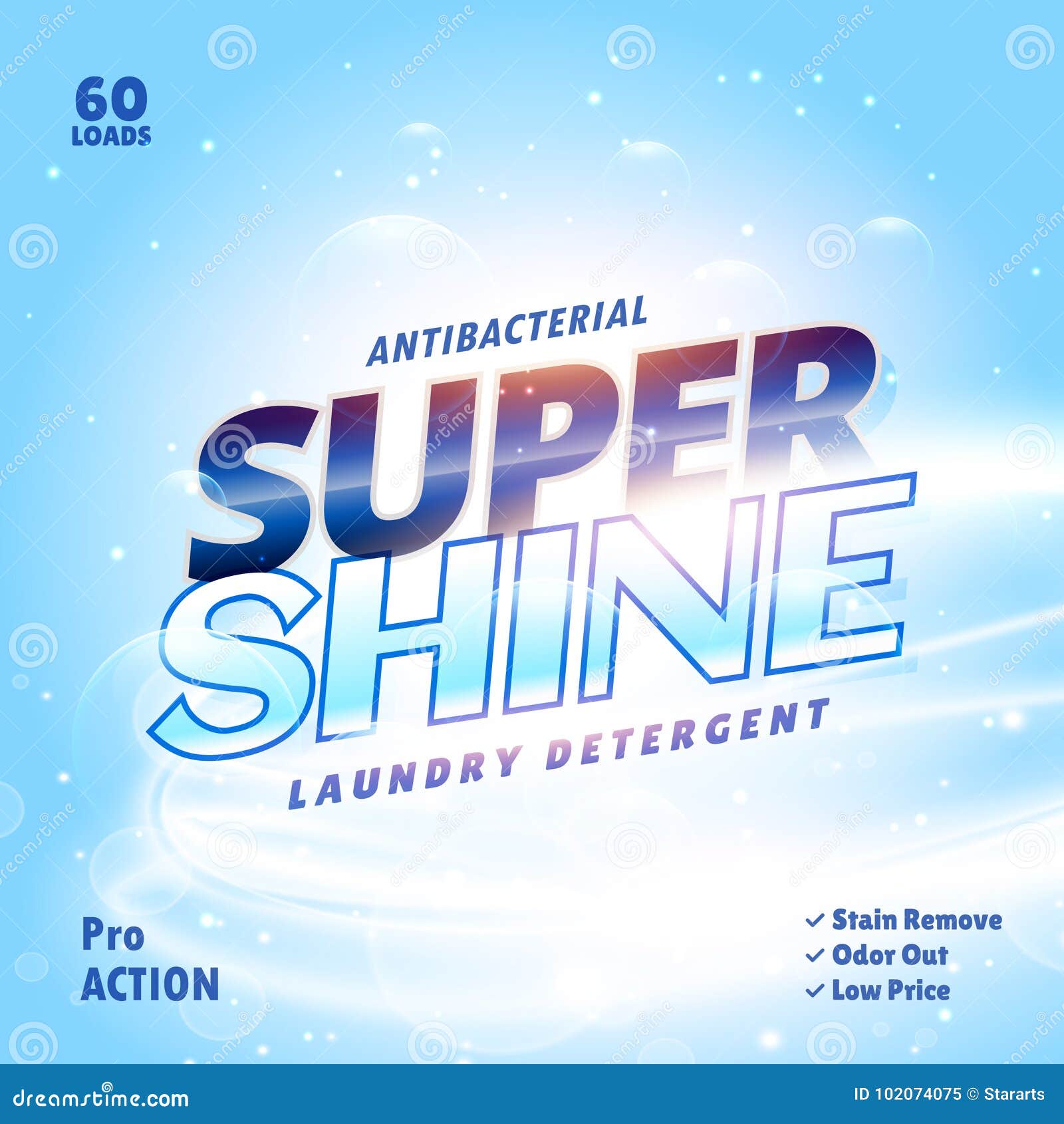Laundry Detergent Product Packaging Design in Blue Color Stock Vector ... Laundry Detergent Product Packaging Design in Blue Color Stock Vector ...