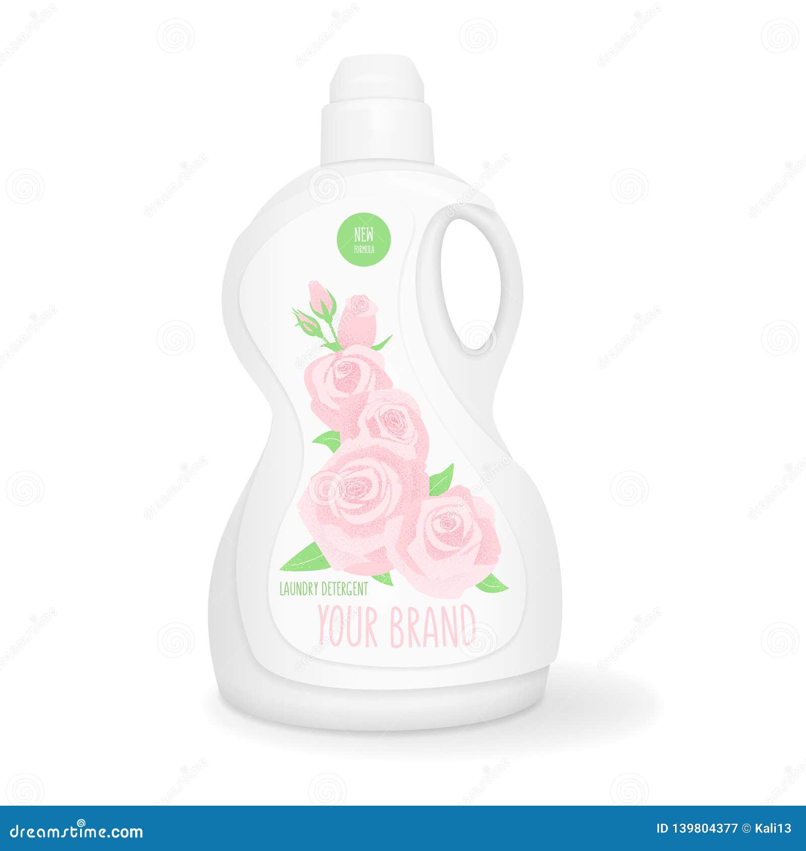 Laundry detergent stock vector. Illustration of bottle - 139804377