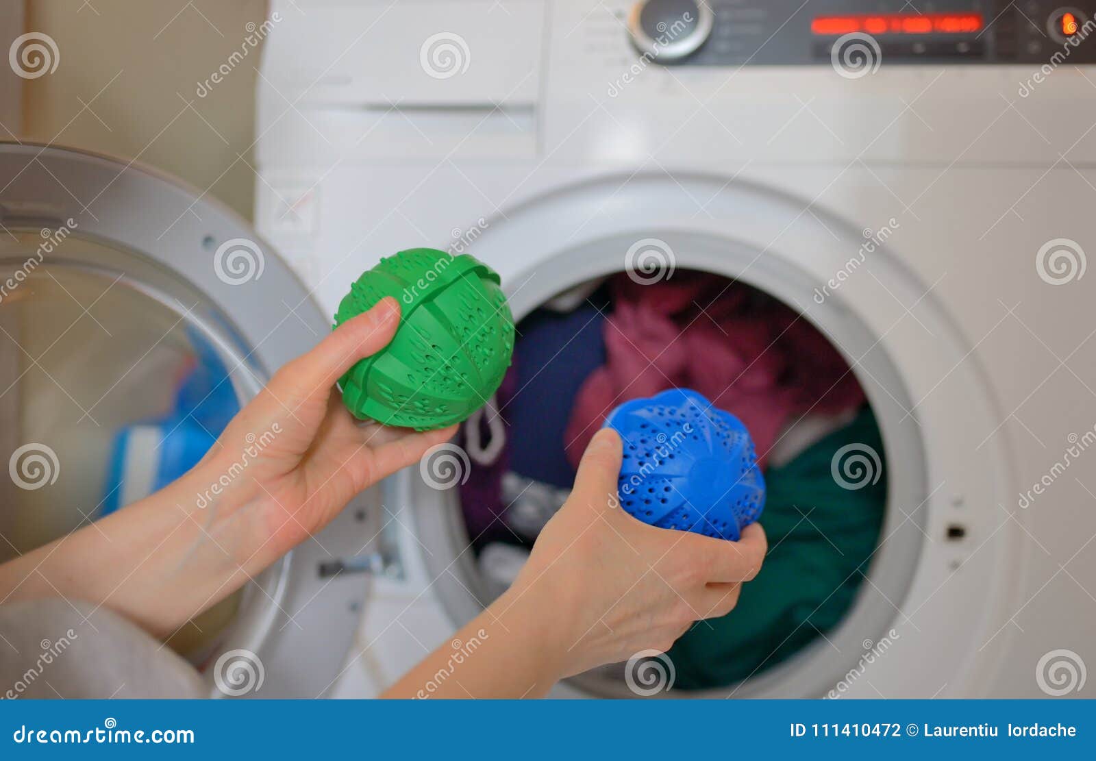 Laundry Eco Washing Spheres Stock Photo - Image of ball, laundry: 111410472