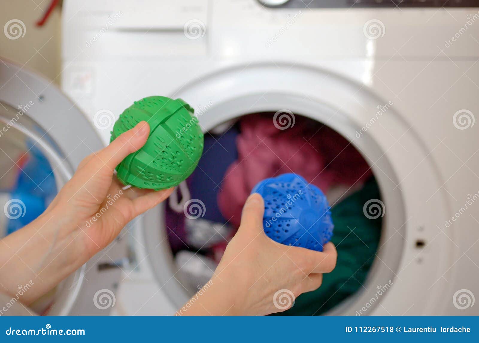 Laundry Eco Washing Spheres Stock Photo - Image of laundry, fabric ...