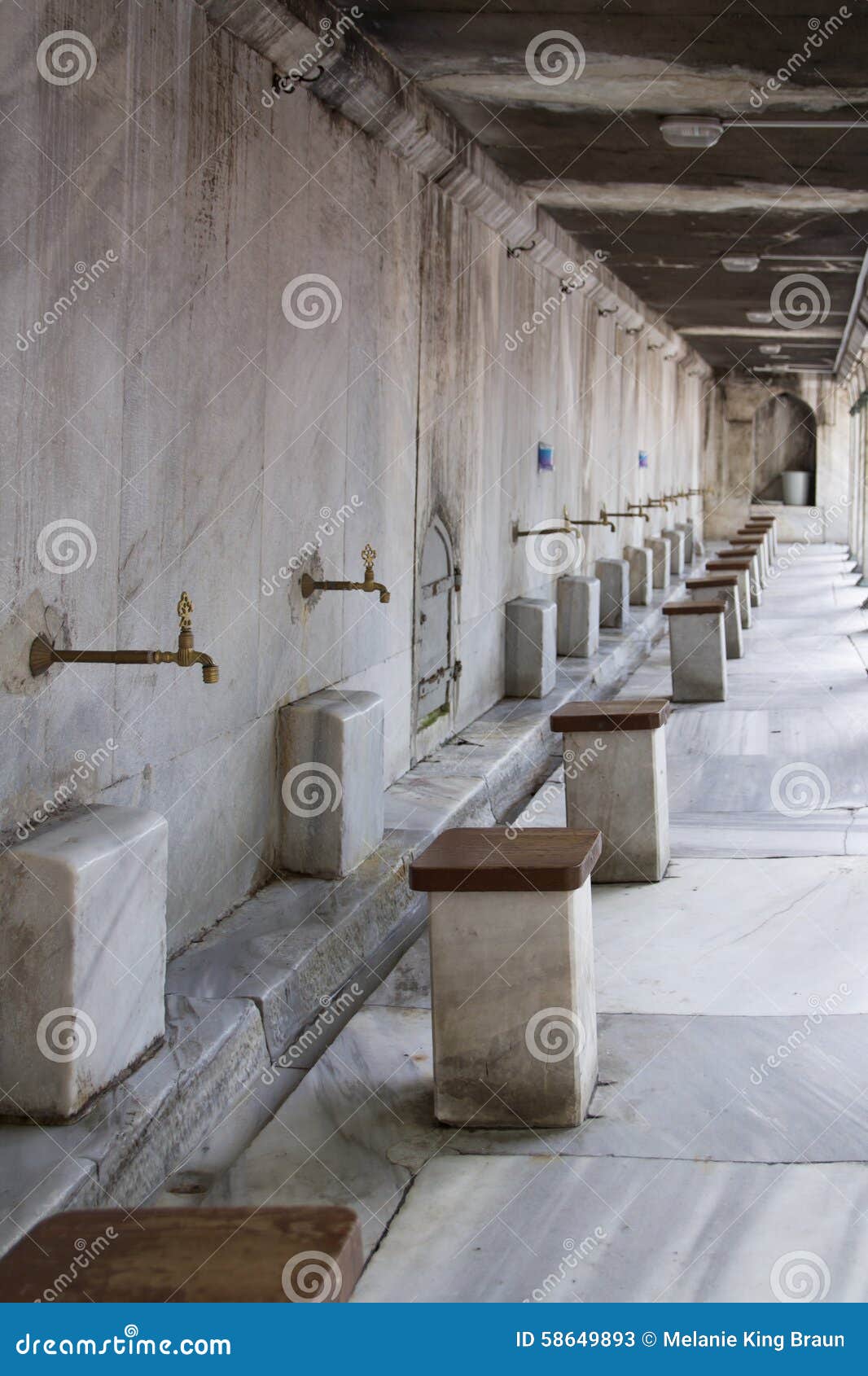 Laundry for Feet at a Mosque Stock Image - Image of wash, tradition ...
