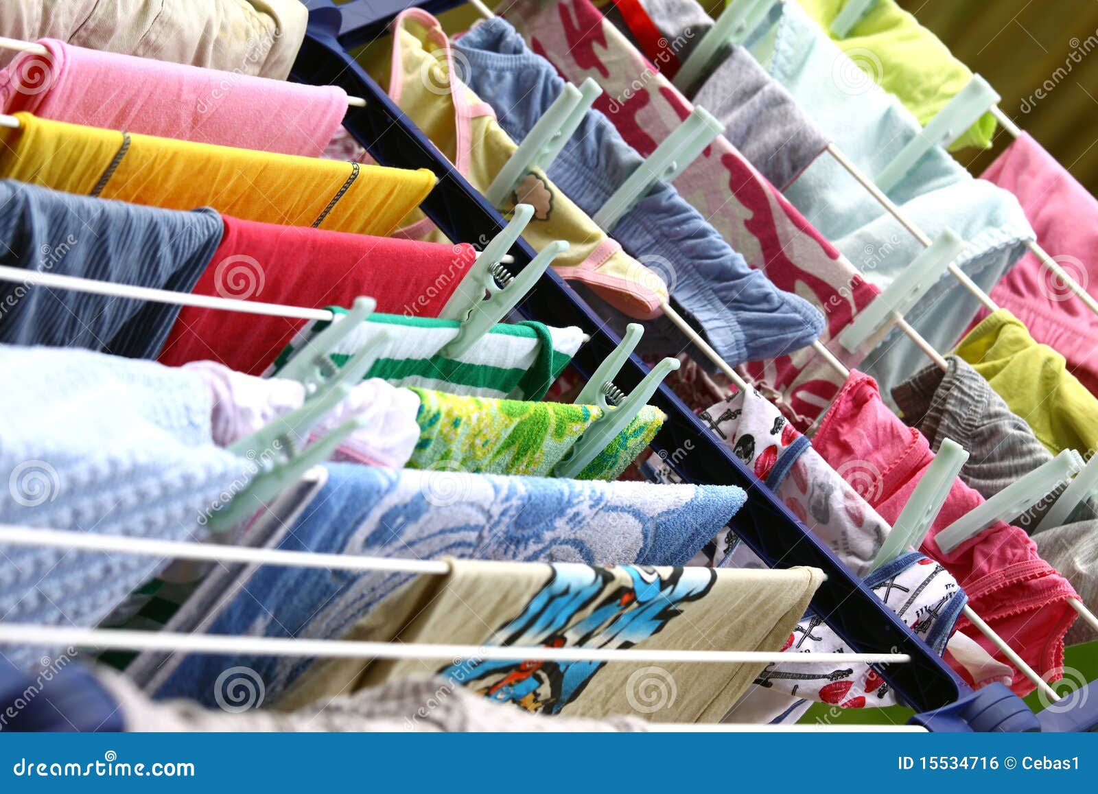 Laundry hanging stock photo. Image of everyday, hanging - 15534716