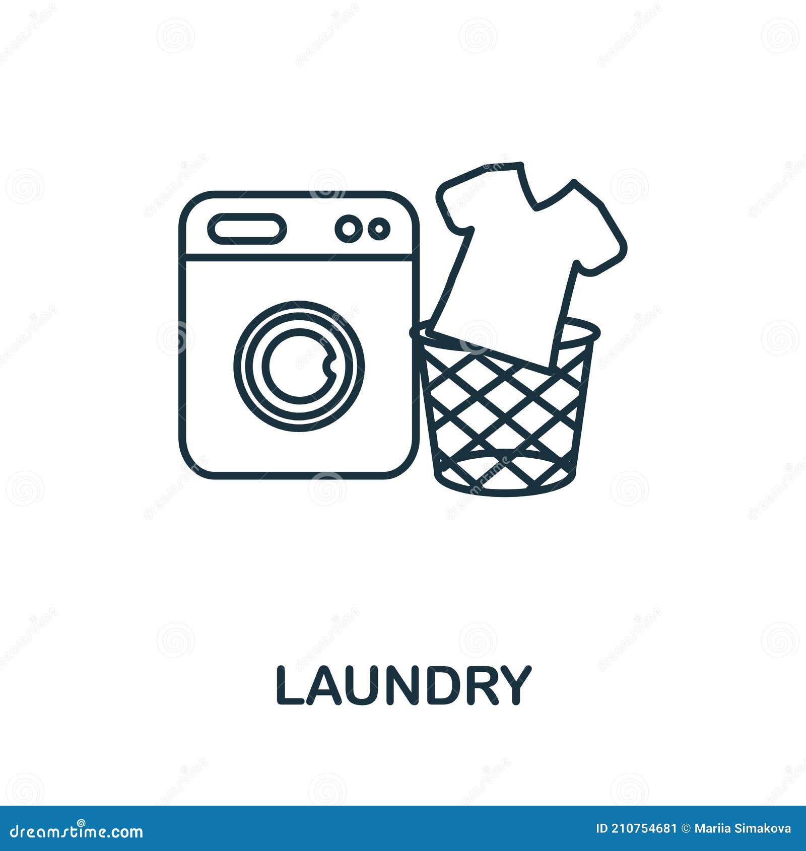 Laundry Icon. Simple Line Element Laundry Symbol for Templates, Web ...