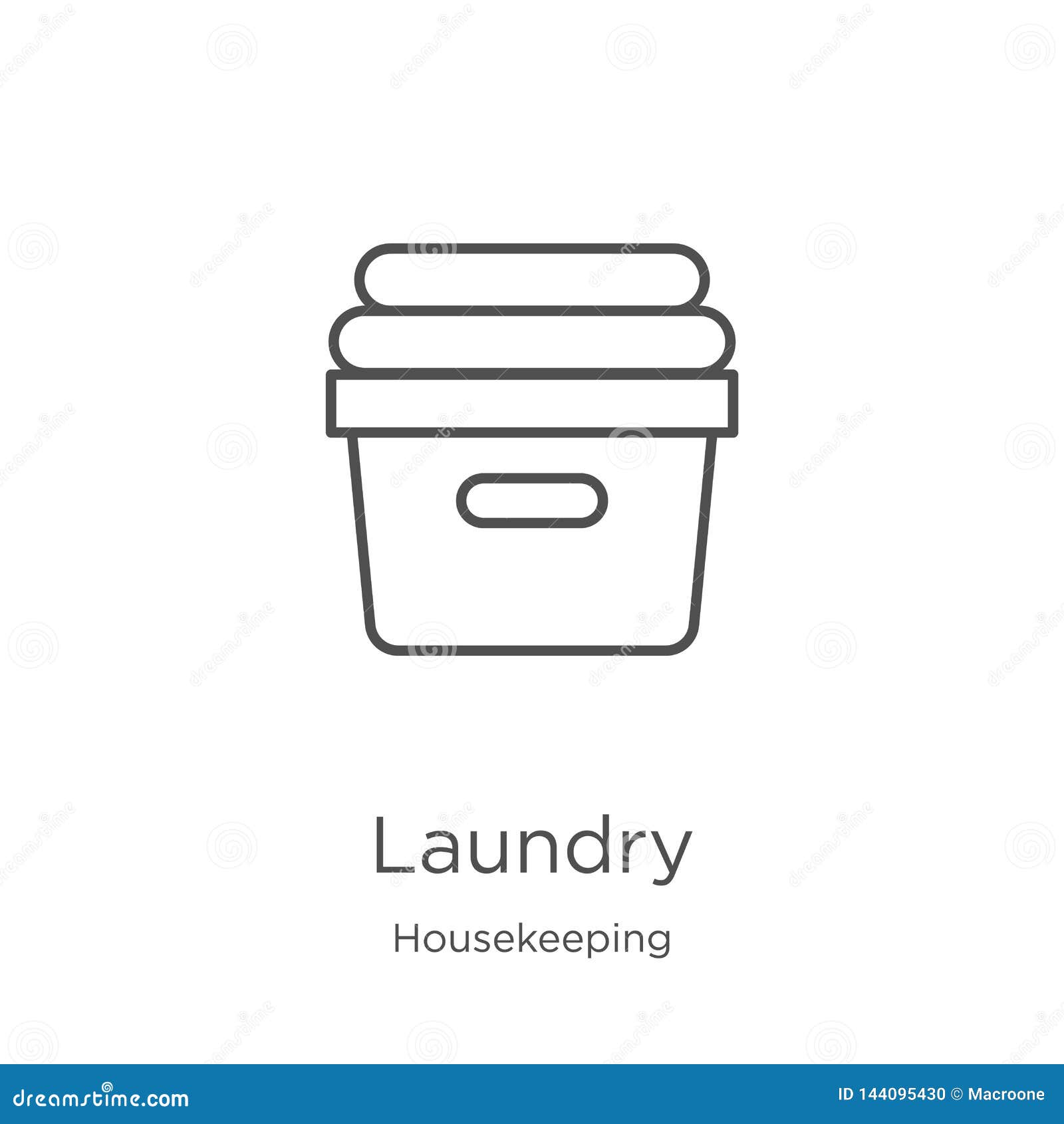 Laundry Icon Vector from Housekeeping Collection. Thin Line Laundry ...