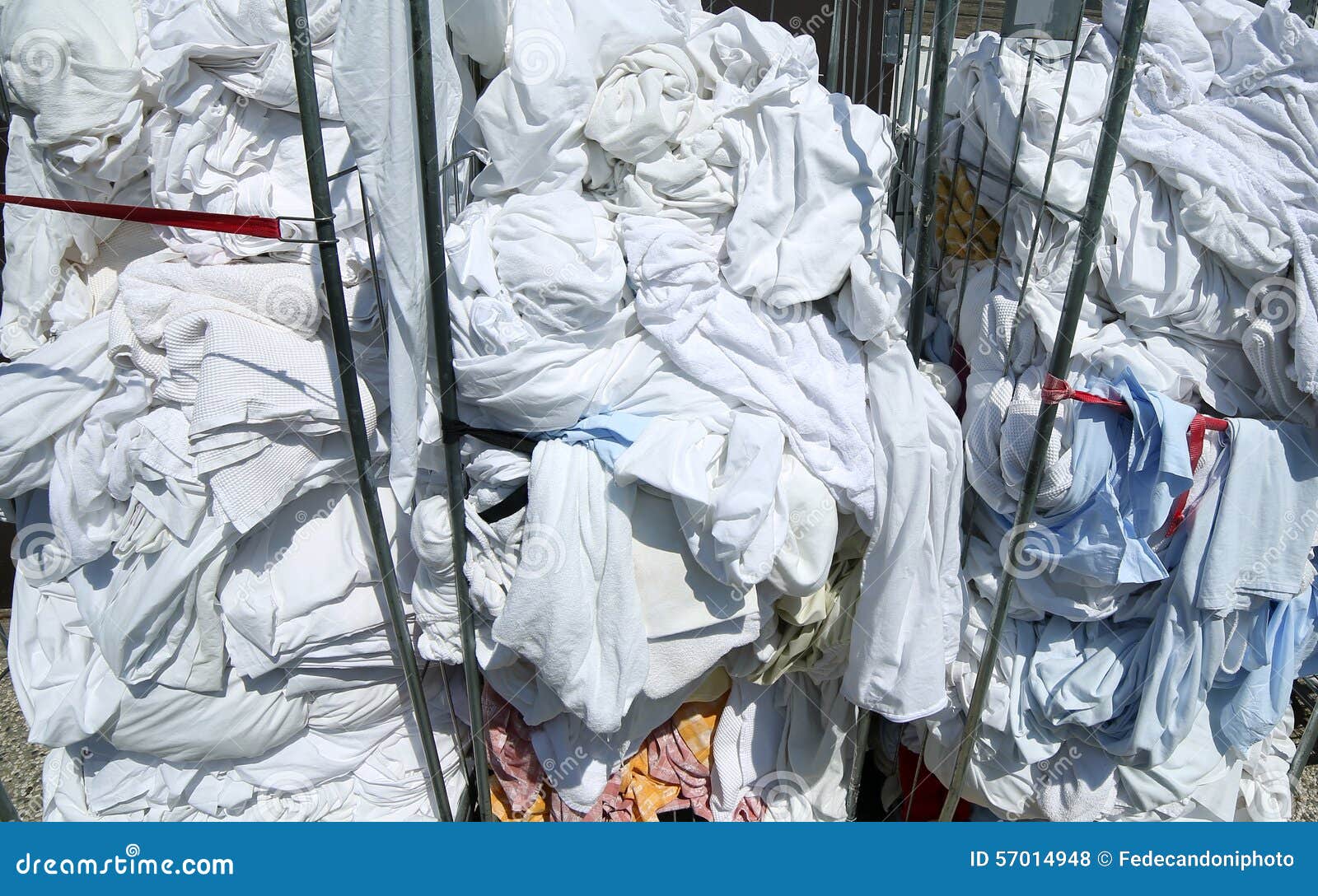 Laundry in the Industrial Laundry before Washing Stock Photo - Image of ...
