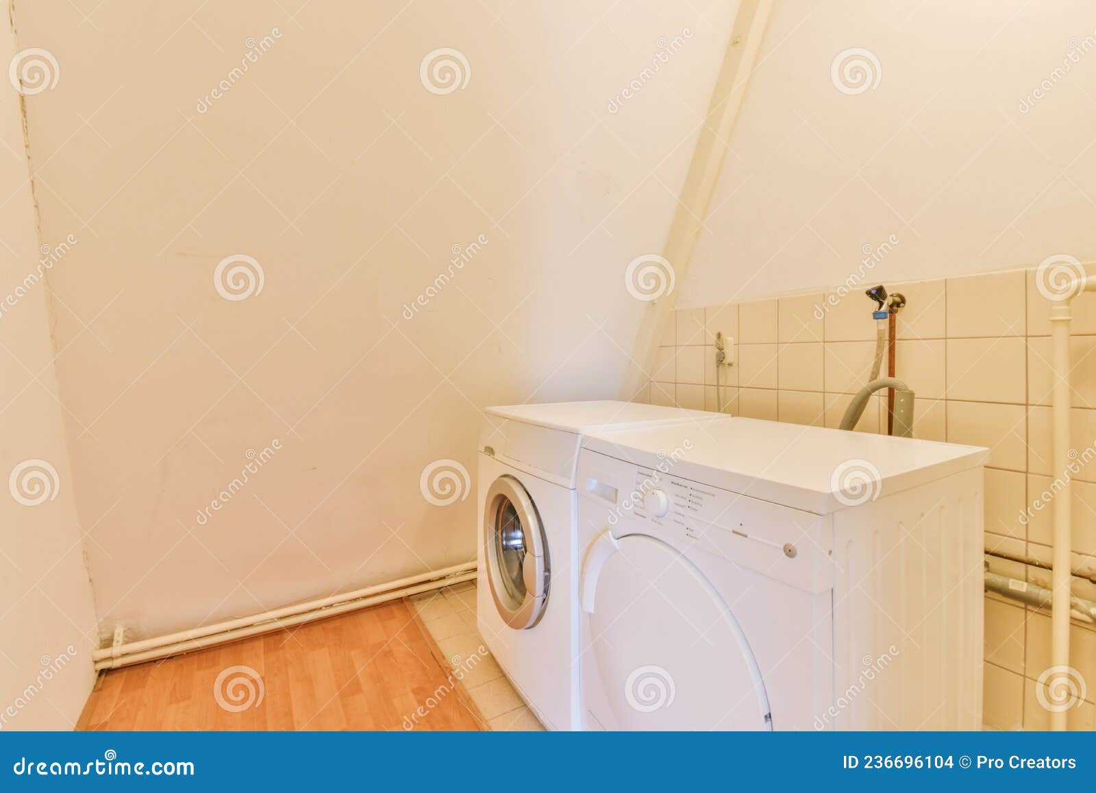 Laundry interior design stock photo. Image of modern - 236696104