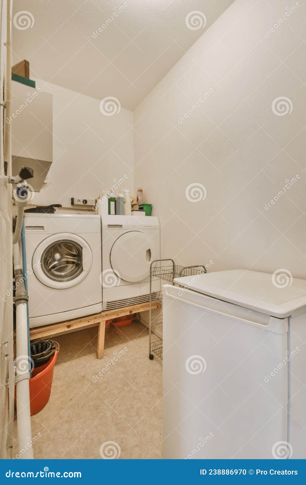 Laundry interior design stock photo. Image of residential - 238886970